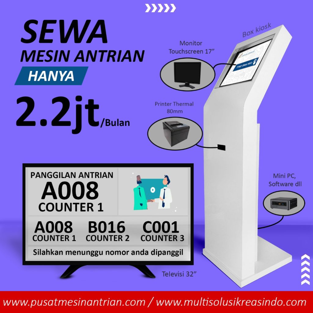 MESIN ANTRIAN BANK PULAU BANGKA BELITUNG - MESIN ANTRIAN, PALANG PARKIR, SMART KIOSK